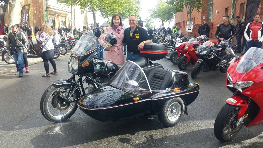 Susan Close MP and Lew Hylton behind Lew’s outfit. – The Classic Owners ...