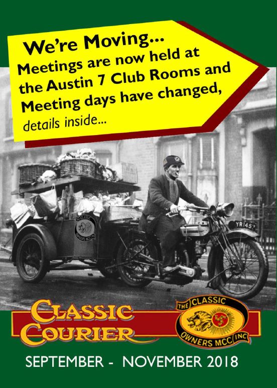 Classic Courier : September – November 2018 – The Classic Owners ...
