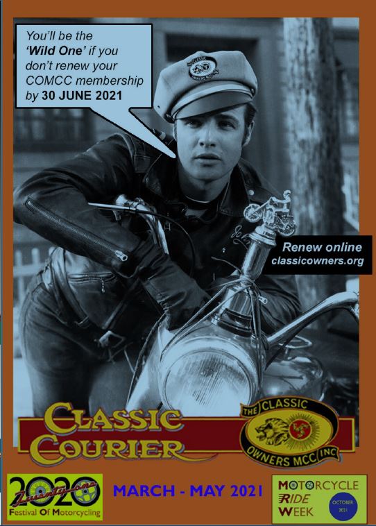 Classic Courier : March – May 2021 – The Classic Owners Motorcycle Club ...